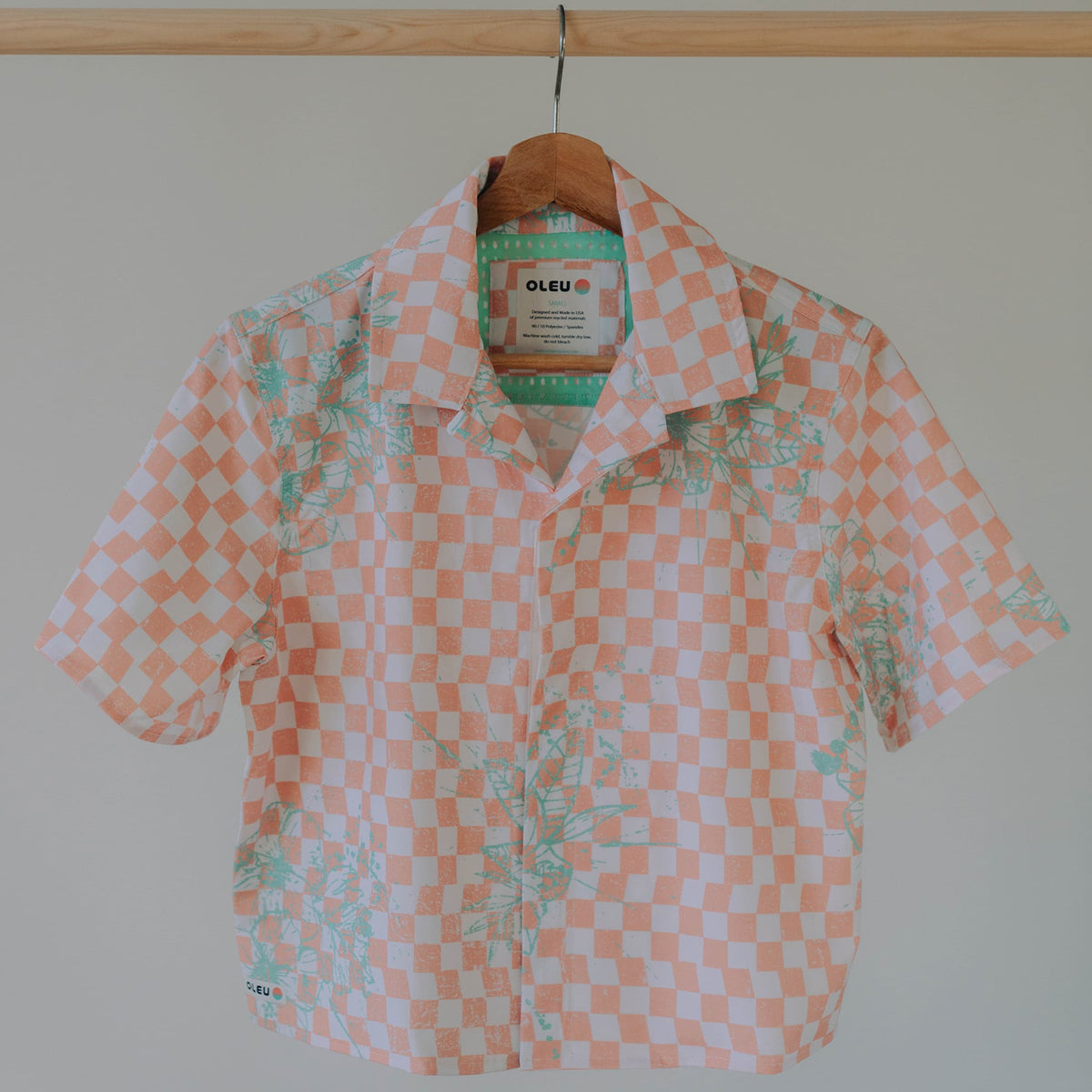 Siren Cropped UPF50+ Boardshirt - Punk Splash Coral – OLEU